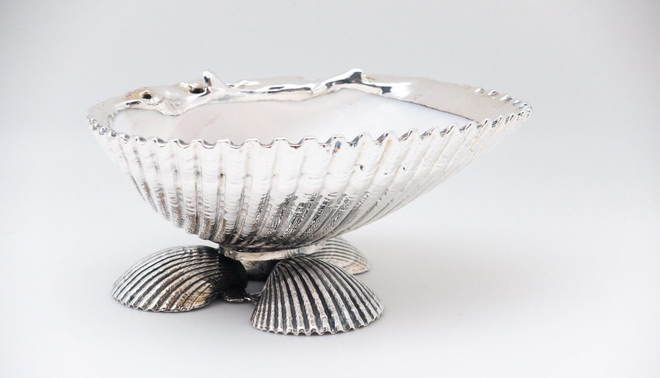 Silver Cardium Shell Caviar Dish | Creel and Gow