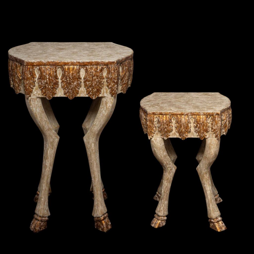 Gilded Hoof "Hoofy" Leg Side/End Table by Creel and Gow | Creel and Gow