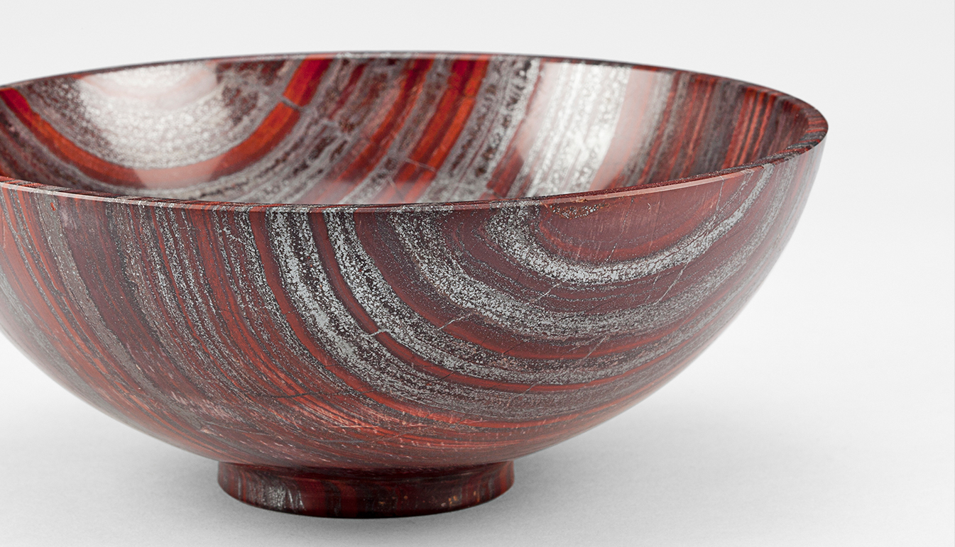 Haematite and Jasper bowl 6" | Creel and Gow | Mineral Bowl