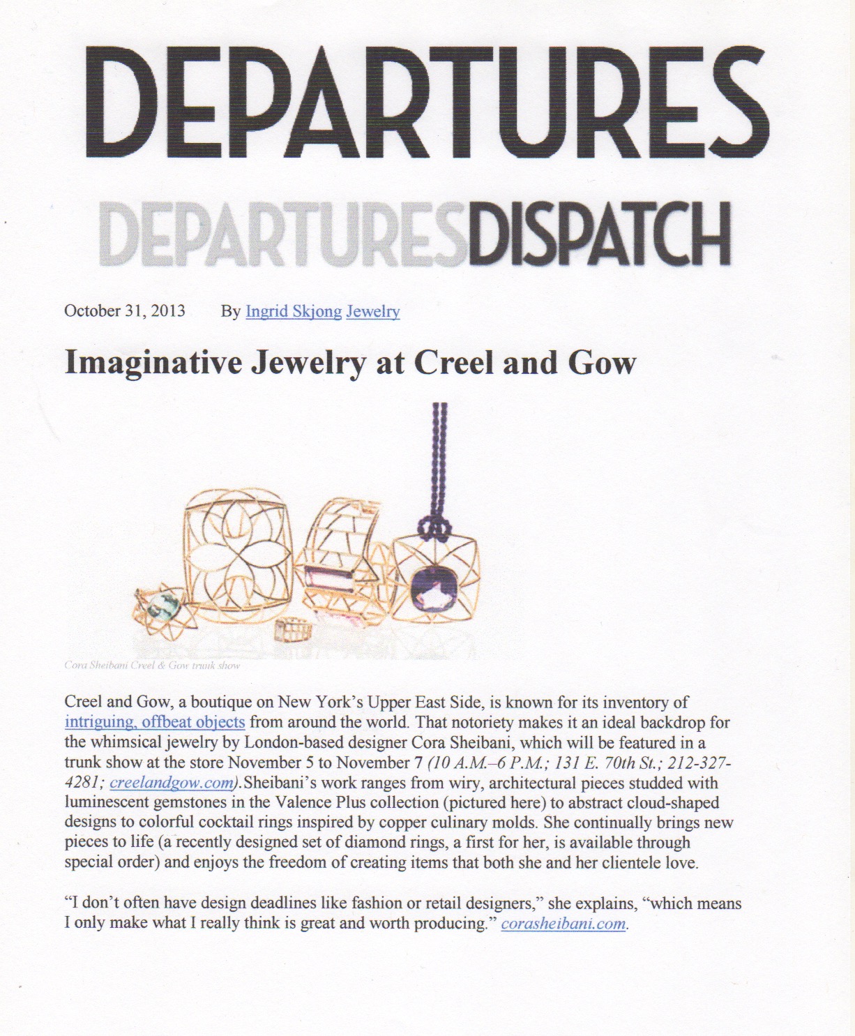 Press | Creel and Gow