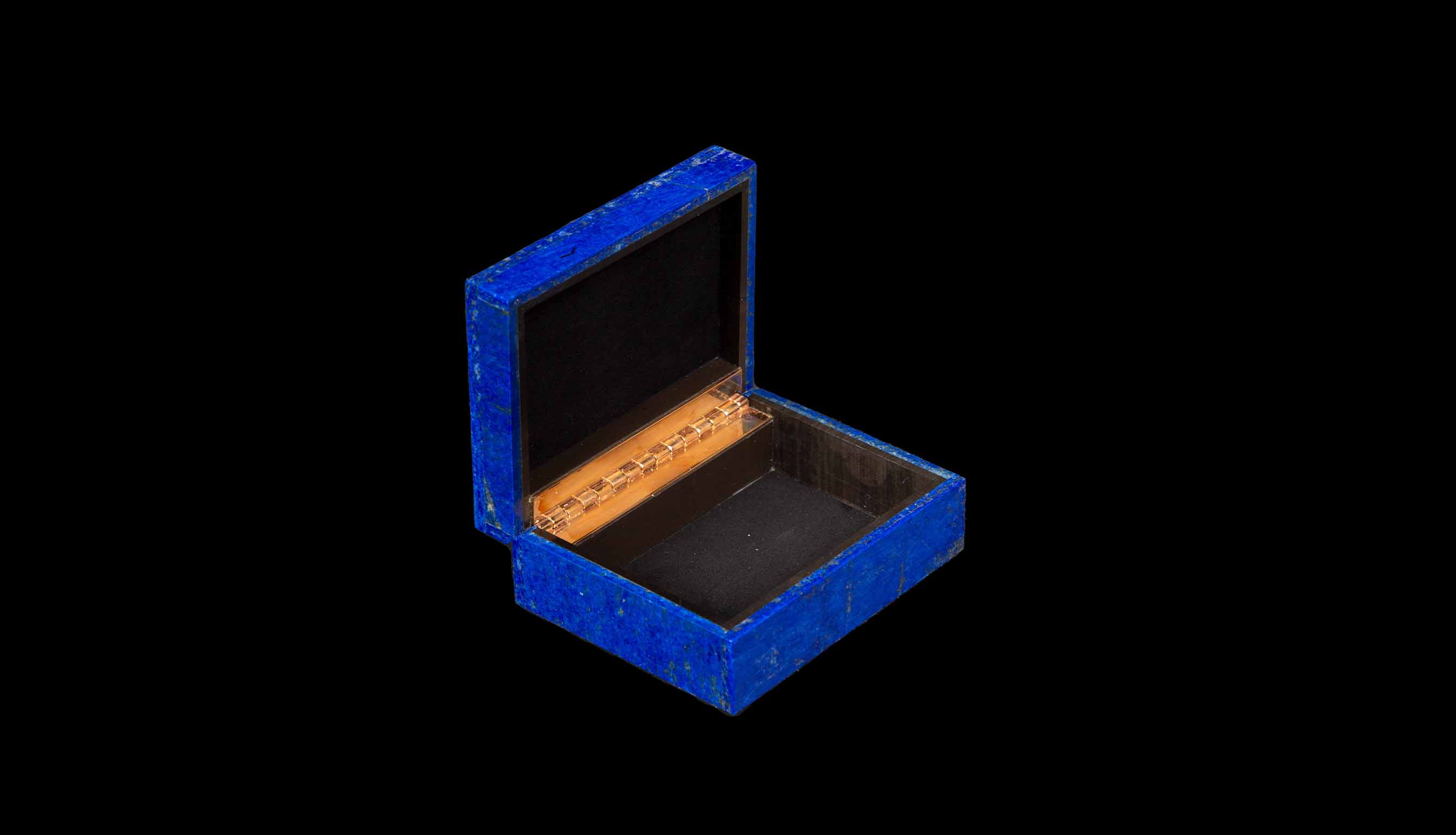 Lapis Lazuli Hinged Box, 4" | Creel and Gow