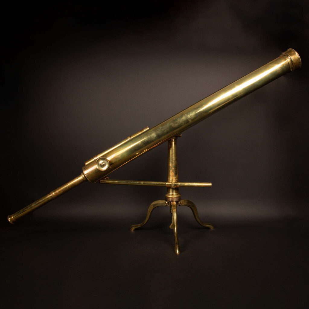 Exquisite 19th C. Brass Telescope by Hammersley Bros. with Original ...