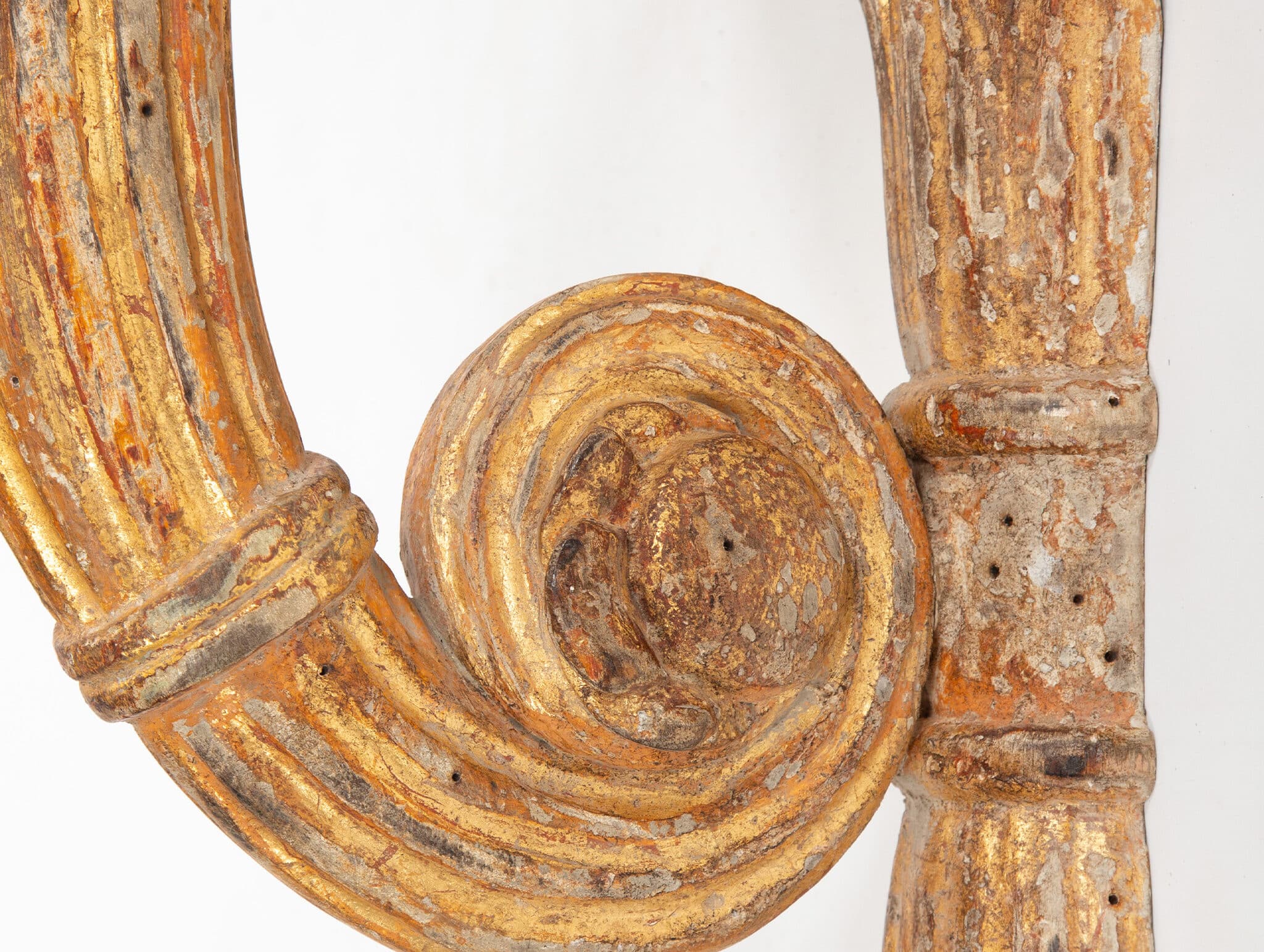 Pair of French 18th-Century Giltwood Torchères with Scrolling Arms ...