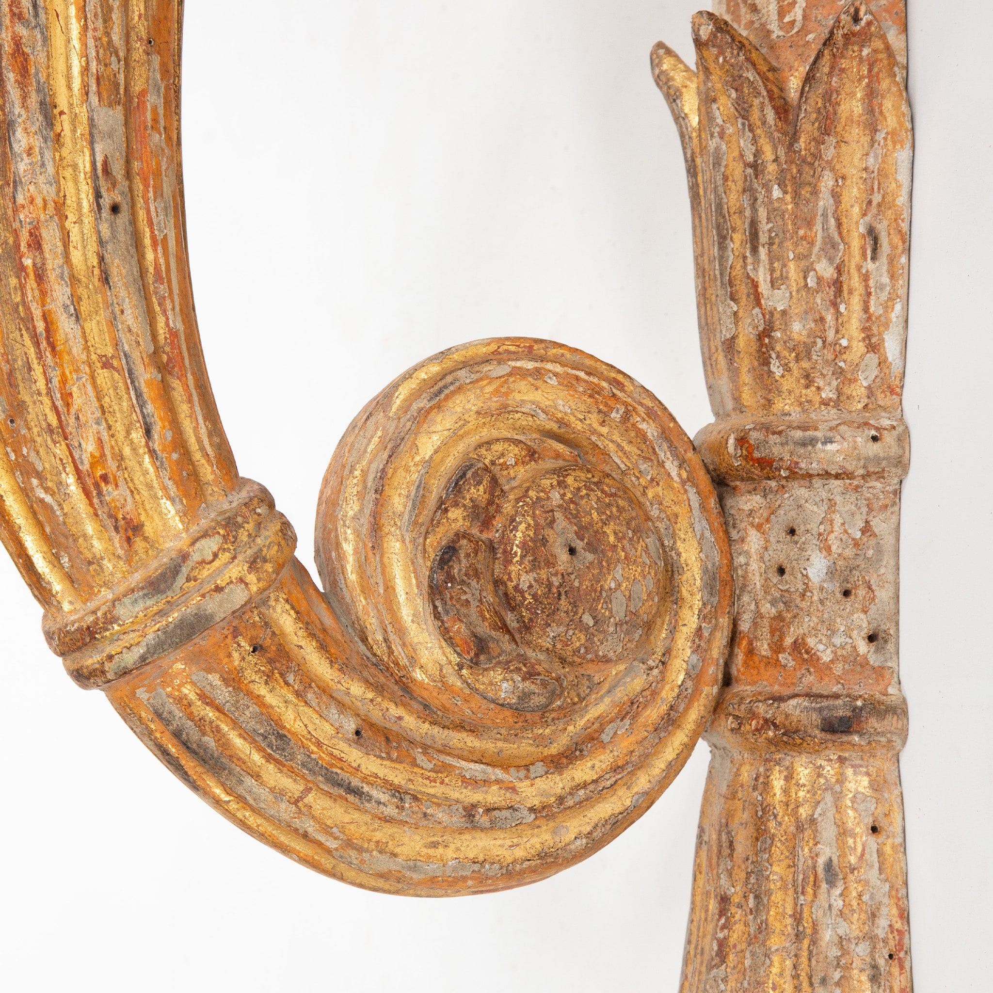 Pair of French 18th-Century Giltwood Torchères with Scrolling Arms ...